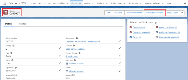 Salesforce CPQ and its Key Features