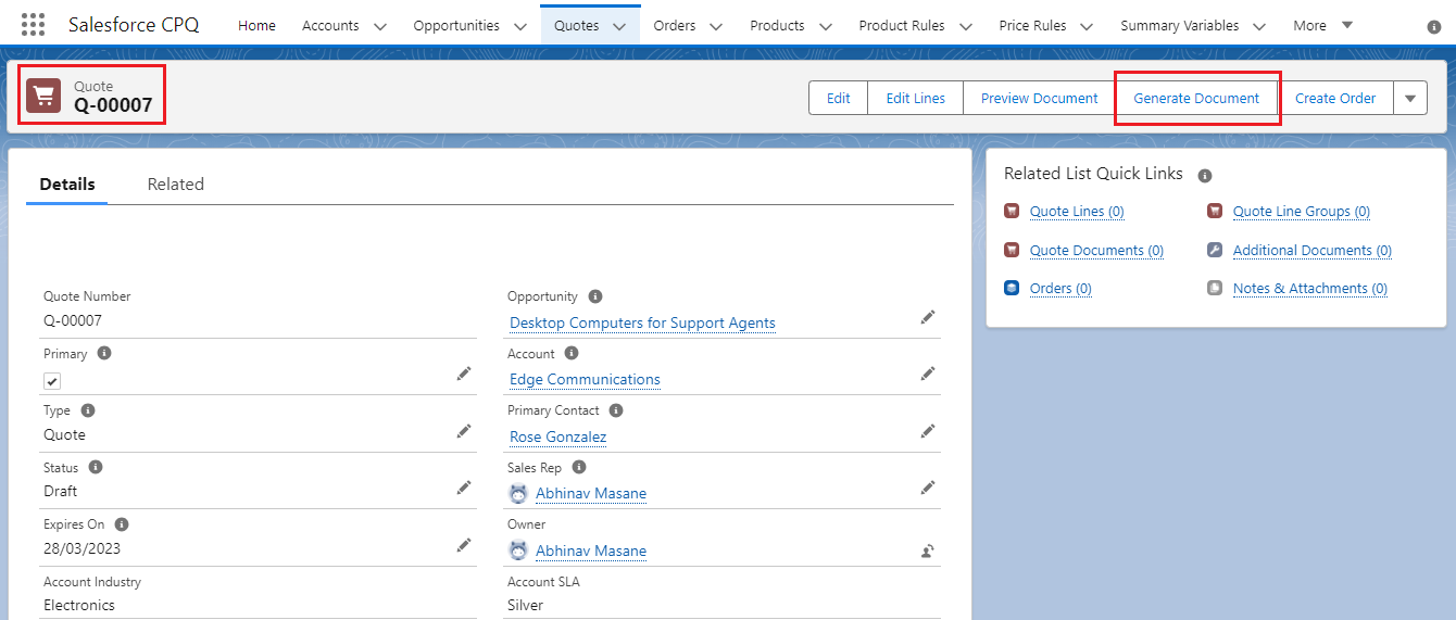 Salesforce CPQ and its Key Features