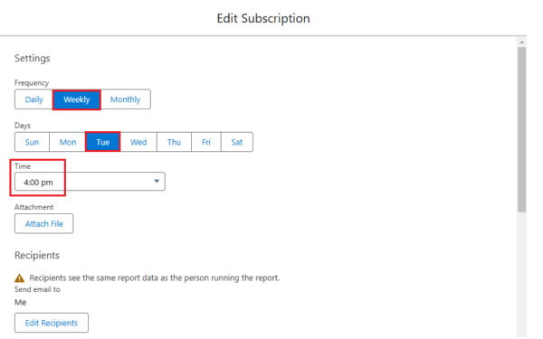 How to Subscribe to Salesforce Reports