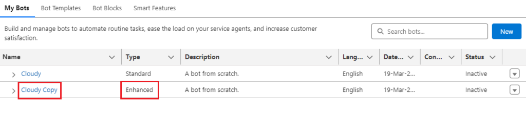 How to Upgrade Standard Einstein Bot into Enhanced Bot?