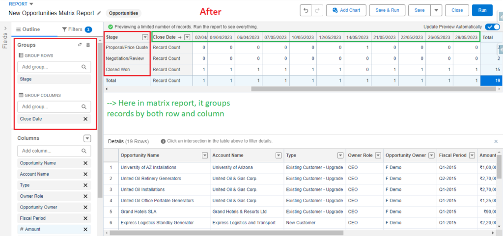A Comprehensive Guide to Creating Matrix Reports in Salesforce