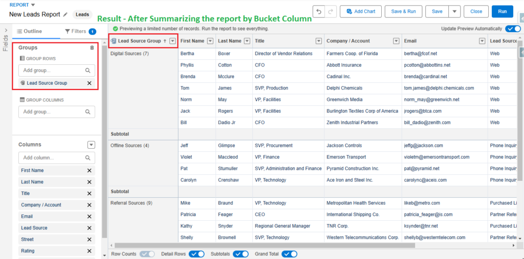 How to Create a Bucket Column for the Picklist Field in Salesforce