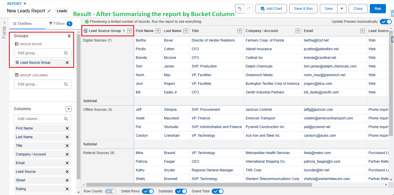 How to Create a Bucket Column for the Picklist Field in Salesforce