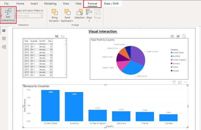 Edit Interactions in Power BI: Manage Interactions between Visuals in ...