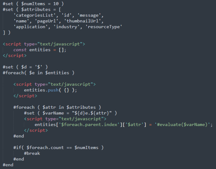 Adobe Target Recommendations Designs: Iterating Over $entityN.variable / Blogs / Perficient