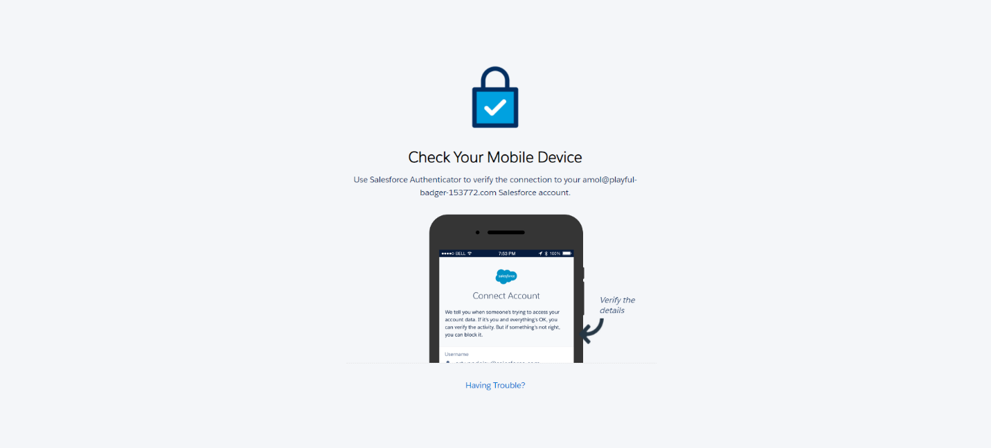 Implementation of Multi-Factor Authentication (MFA) in Salesforce