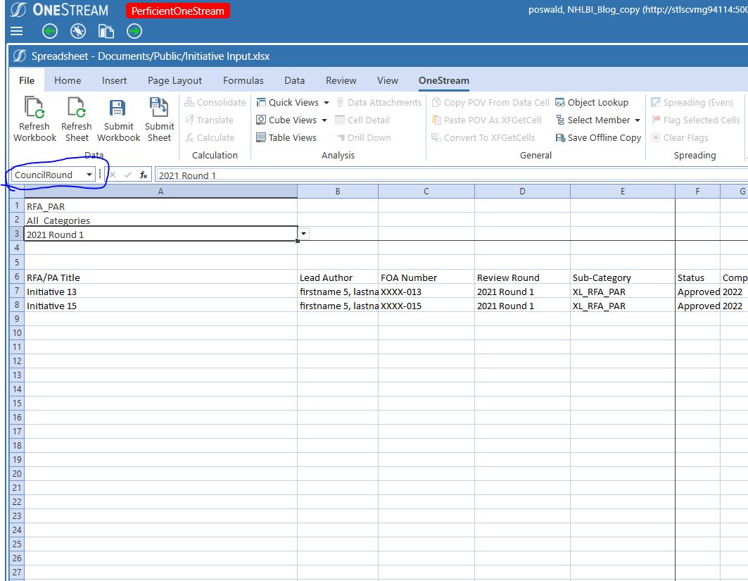 Pivot and Submit Data through a Spreadsheet using Table Viewer in OneStream / Blogs / Perficient
