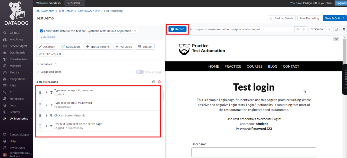 Guide to Datadog Browser Tests / Blogs / Perficient