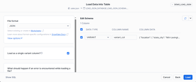 Loading JSON Data into Snowflake From Local Directory / Blogs / Perficient