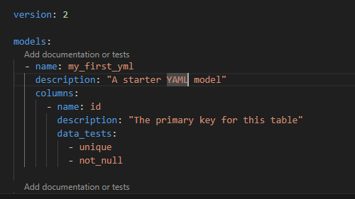 YAML files in DBT / Blogs / Perficient