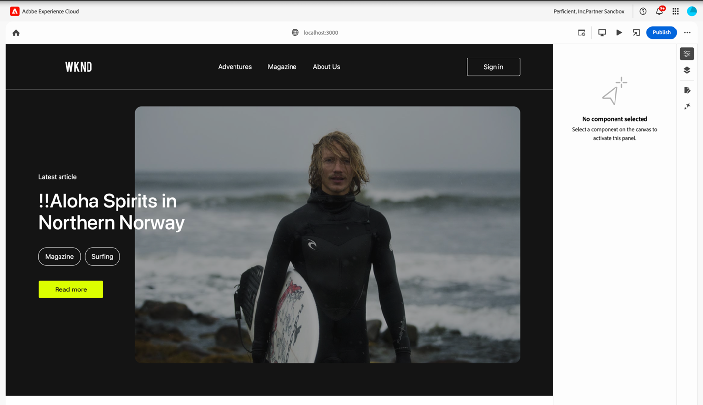 Safely Modifying AEM Cloud Service UIs With App Builder Extension Points / Blogs / Perficient