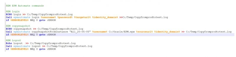 CopySnapshotFromInstance - EPMAutomate Command / Blogs / Perficient
