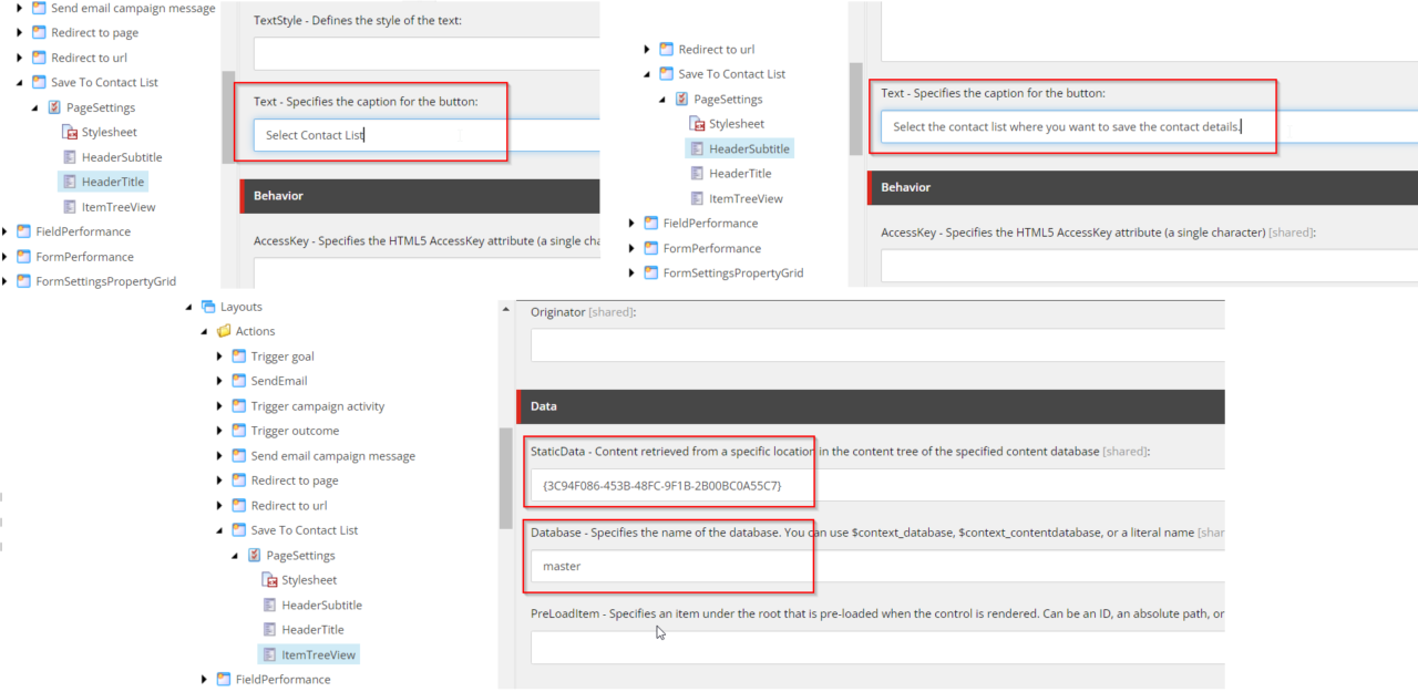 Submit Action to Save Contacts in List Manager – Basic Implementation