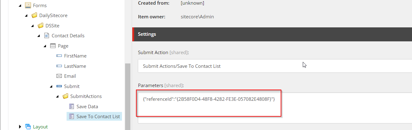 Submit Action To Save Contacts In List Manager Basic Implementation 8678