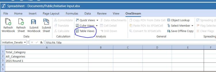 Pivot and Submit Data through a Spreadsheet using Table Viewer in ...