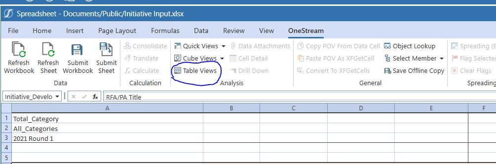 Pivot And Submit Data Through A Spreadsheet Using Table Viewer In 1203
