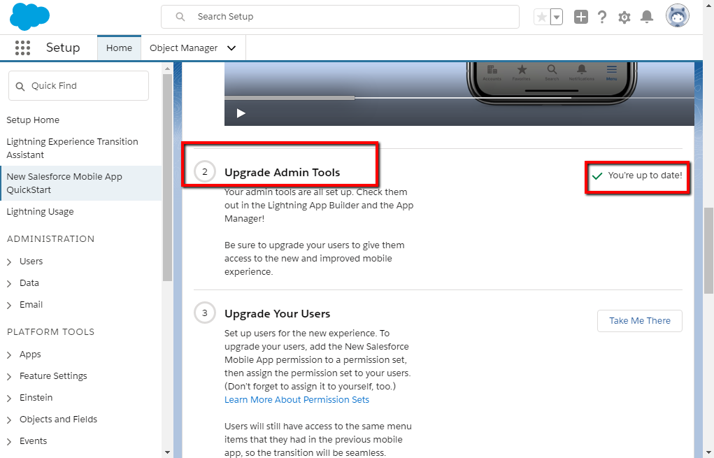 New Salesforce Mobile Application Configure And Customization