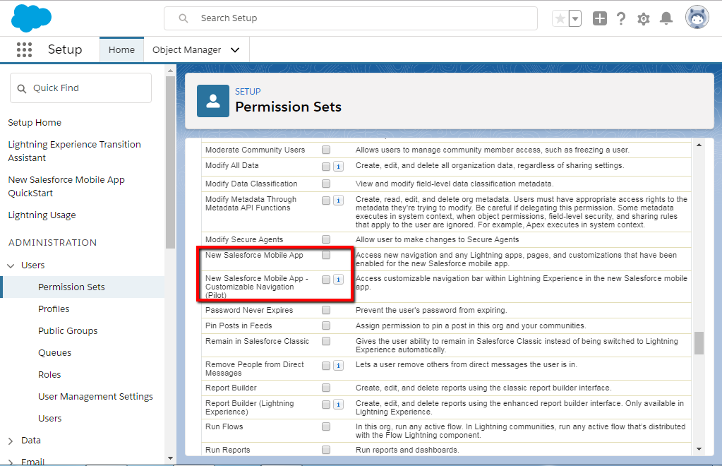 New Salesforce Mobile Application Configure And Customization