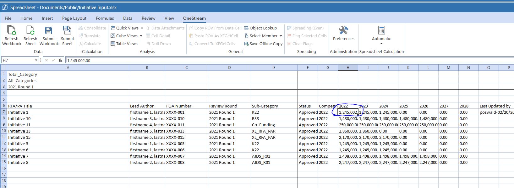 Pivot And Submit Data Through A Spreadsheet Using Table Viewer In Onestream Blogs Perficient