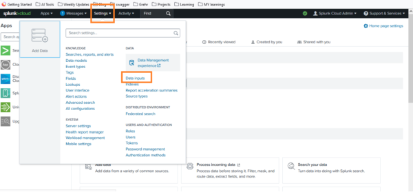 Sending Data to Splunk Cloud Using HTTP Event Collector (HEC) / Blogs / Perficient