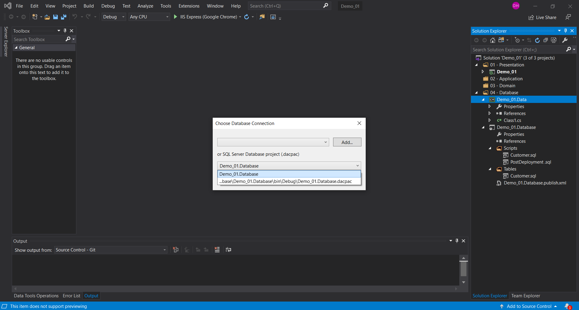 .NET MVC Framework - Publish Database and Reverse Engineer