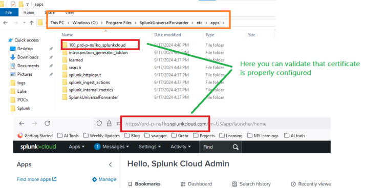 Sending Real-Time Logs to Splunk Cloud Using Universal Forwarder ...