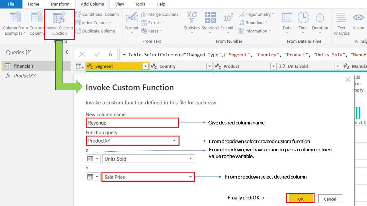 Creating Invoking Custom Function In Power Query Blogs Perficient