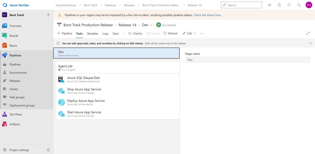 How to Host Your Project Using Azure Build & Release Pipelines (GIFs ...
