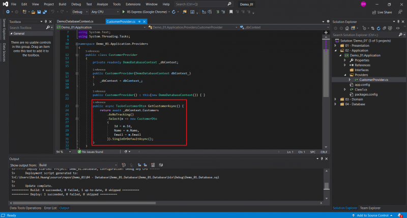 .NET MVC Framework - Async Calling DbContext In a Controller Using a ...