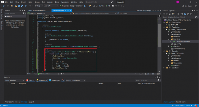 .NET MVC Framework - Async Calling DbContext In a Controller Using a Provider Class / Blogs ...