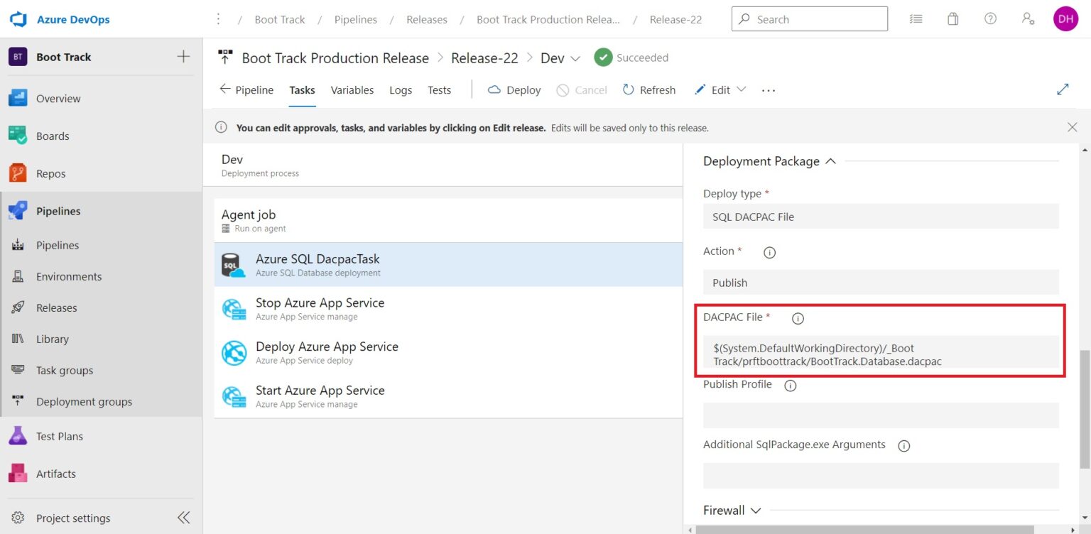 How to Generate .DACPAC File in Your Build Artifact for Azure SQL Deployment / Blogs / Perficient