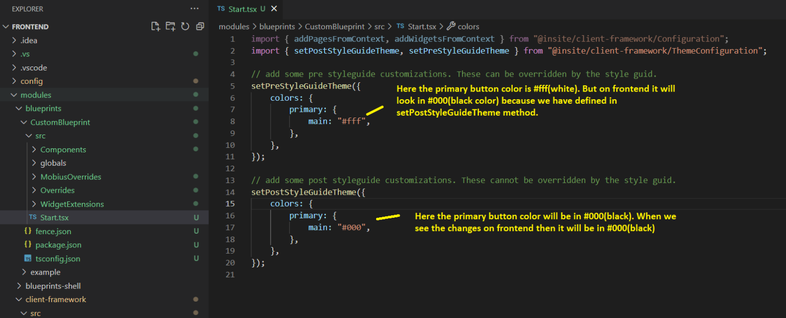 Optimizely: Spire Style Guide Changes with setPreStyleGuideTheme and setPostStyleGuideTheme ...