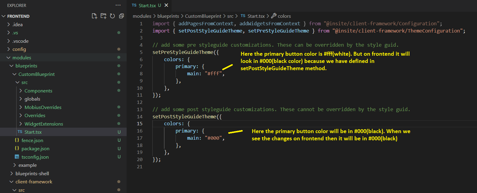 Optimizely: Spire Style Guide Changes with setPreStyleGuideTheme and ...