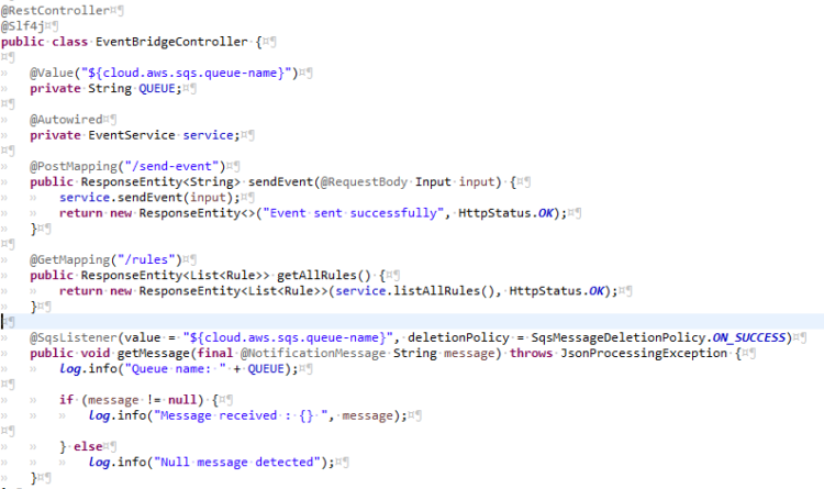 Sending and Receiving an event through EventBridge with Multiple ...