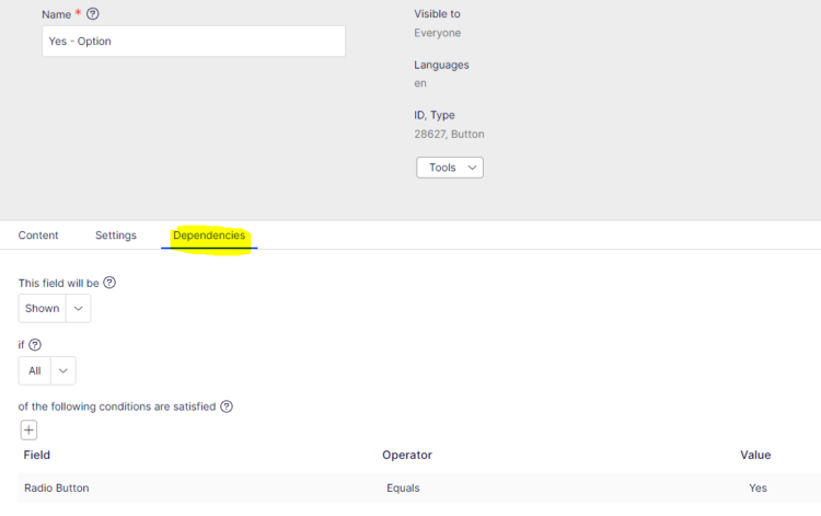 Custom Form Element To Optimizely Cms That Supports Dependencies 4210