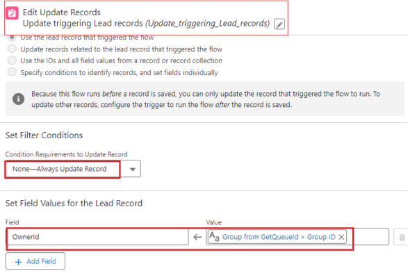Salesforce Queue - How to Assign record to Queue with Flows?