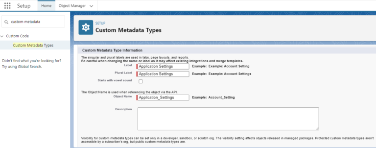 Custom Metadata Types in Salesforce / Blogs / Perficient
