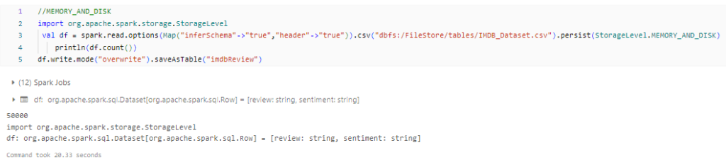 Spark: Persistence Storage Levels / Blogs / Perficient