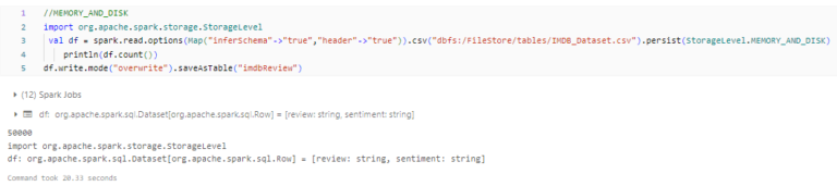 Spark: Persistence Storage Levels / Blogs / Perficient