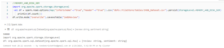 Spark: Persistence Storage Levels / Blogs / Perficient