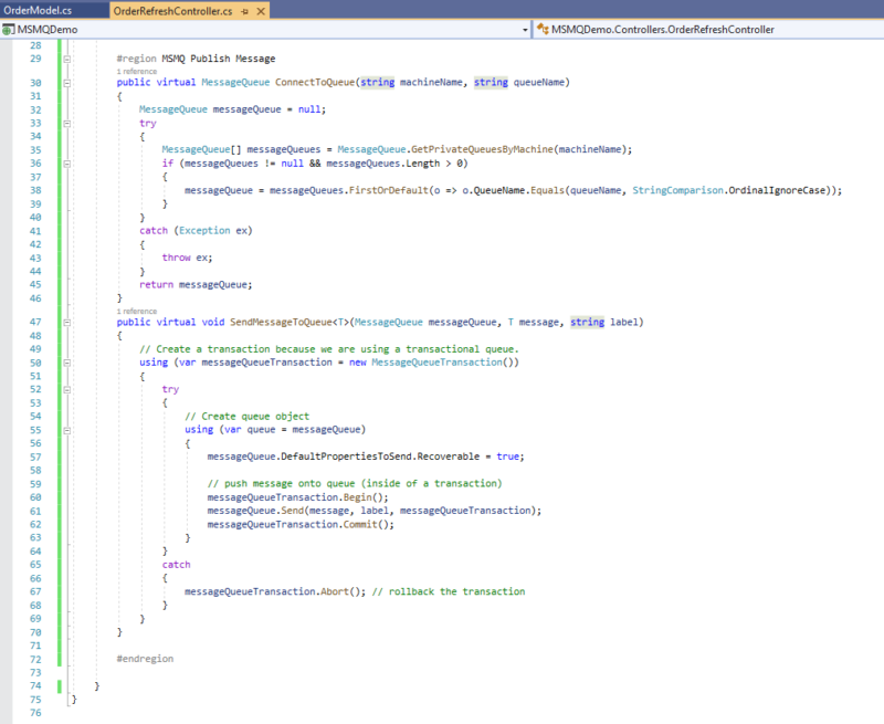 How to Publish and Subscribe Messages to a Queue Using MSMQ / Blogs ...