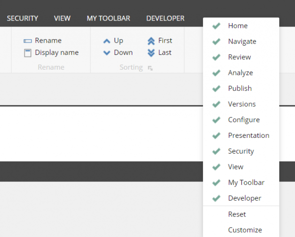 Significance Of The Developer Menu In Sitecore Blogs Perficient