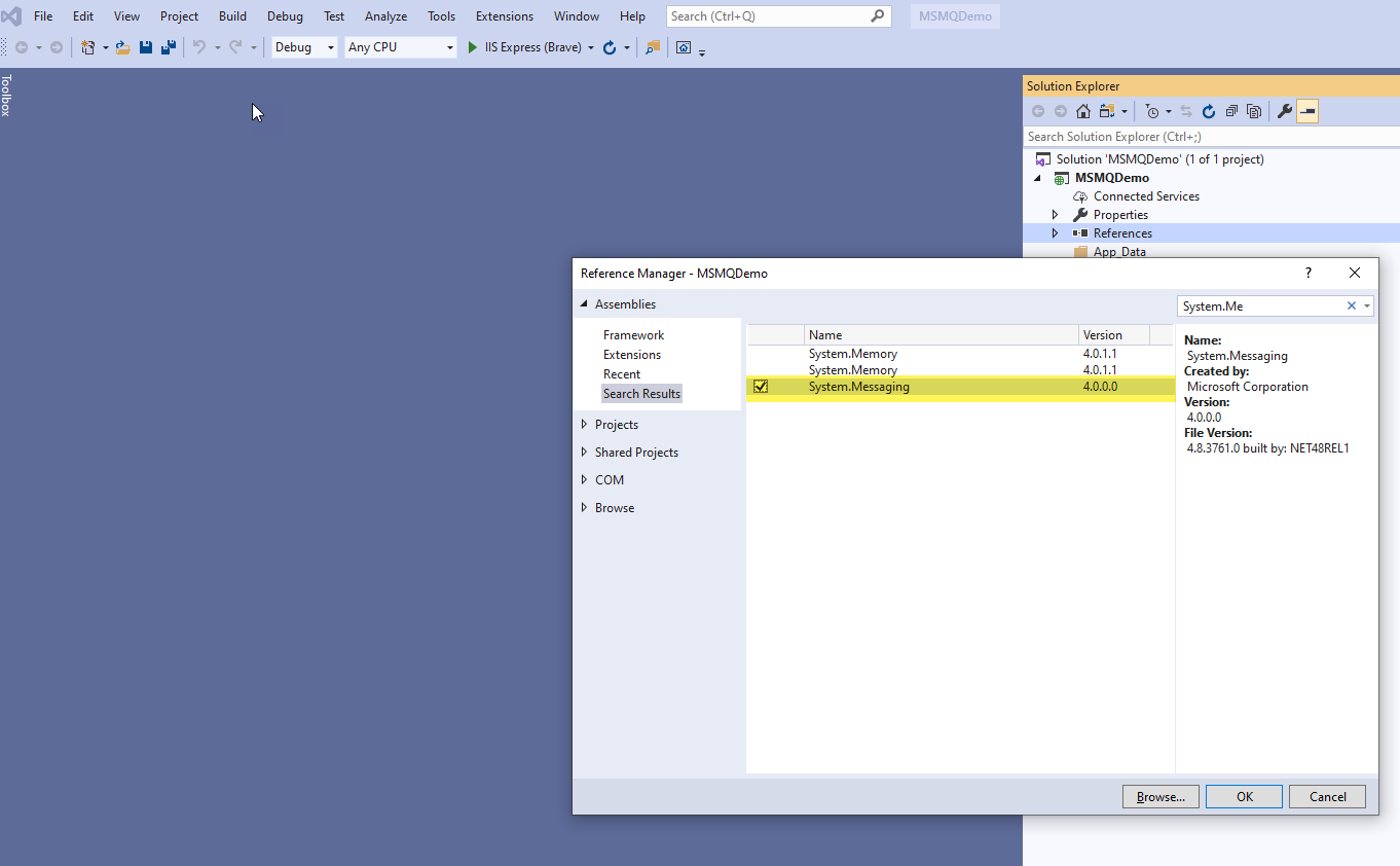 How to Publish and Subscribe Messages to a Queue Using MSMQ / Blogs ...